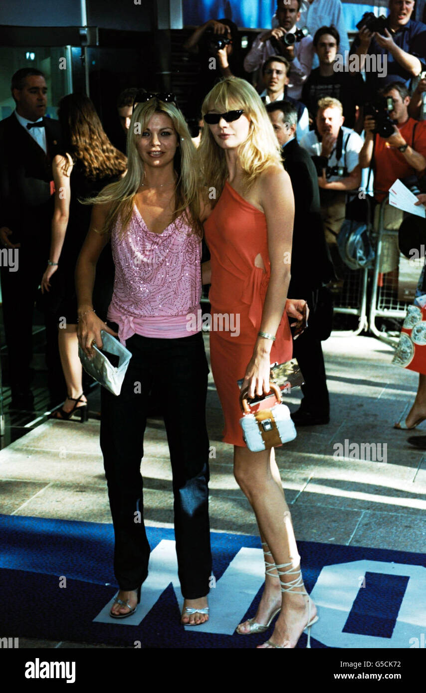 Sisters Jemma (L) and Jodie Kidd arrive at the Odeon, Leicester Square ...