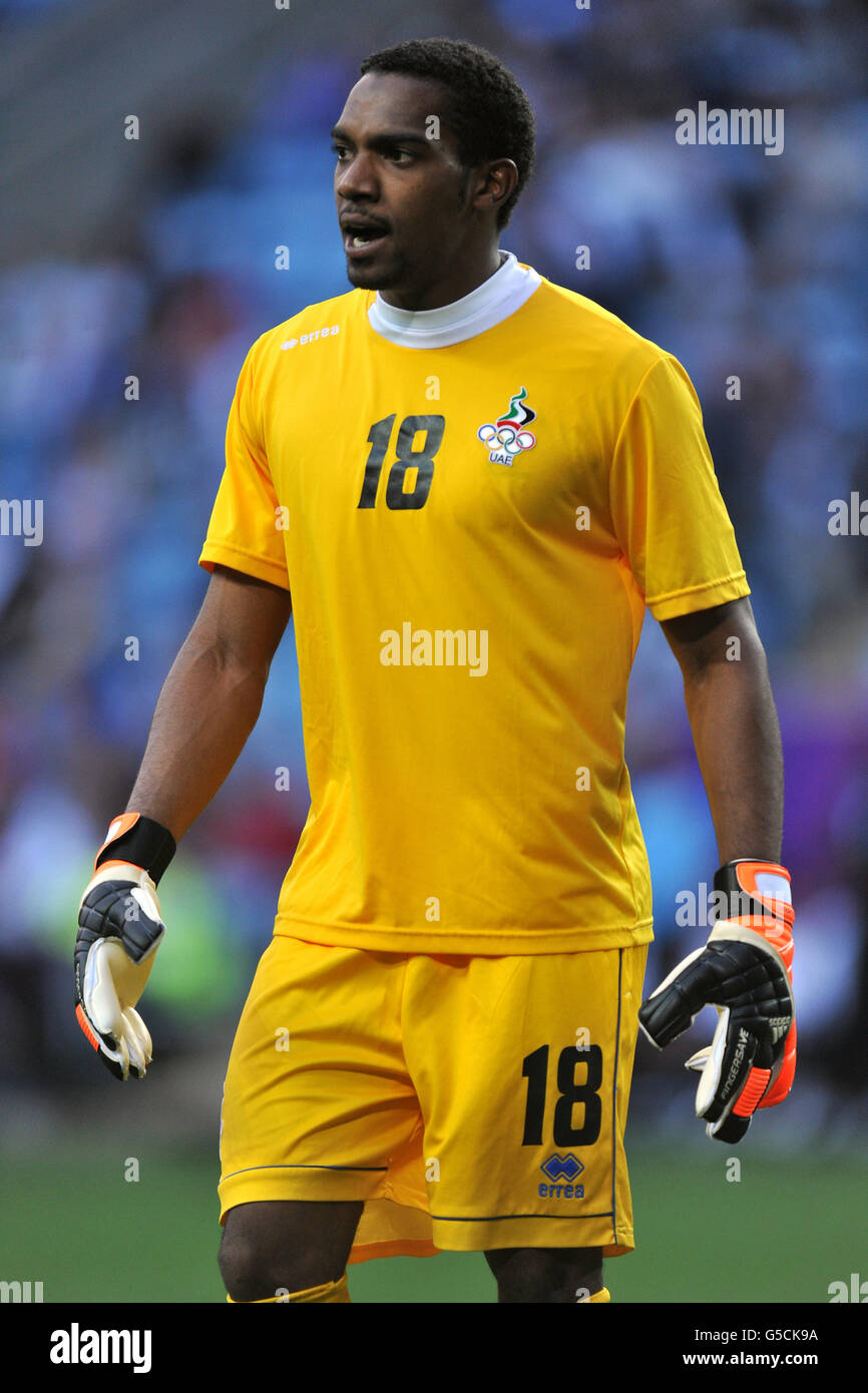 Uae goalkeeper khalid eisa mohamed group match city coventry stadium hi ...