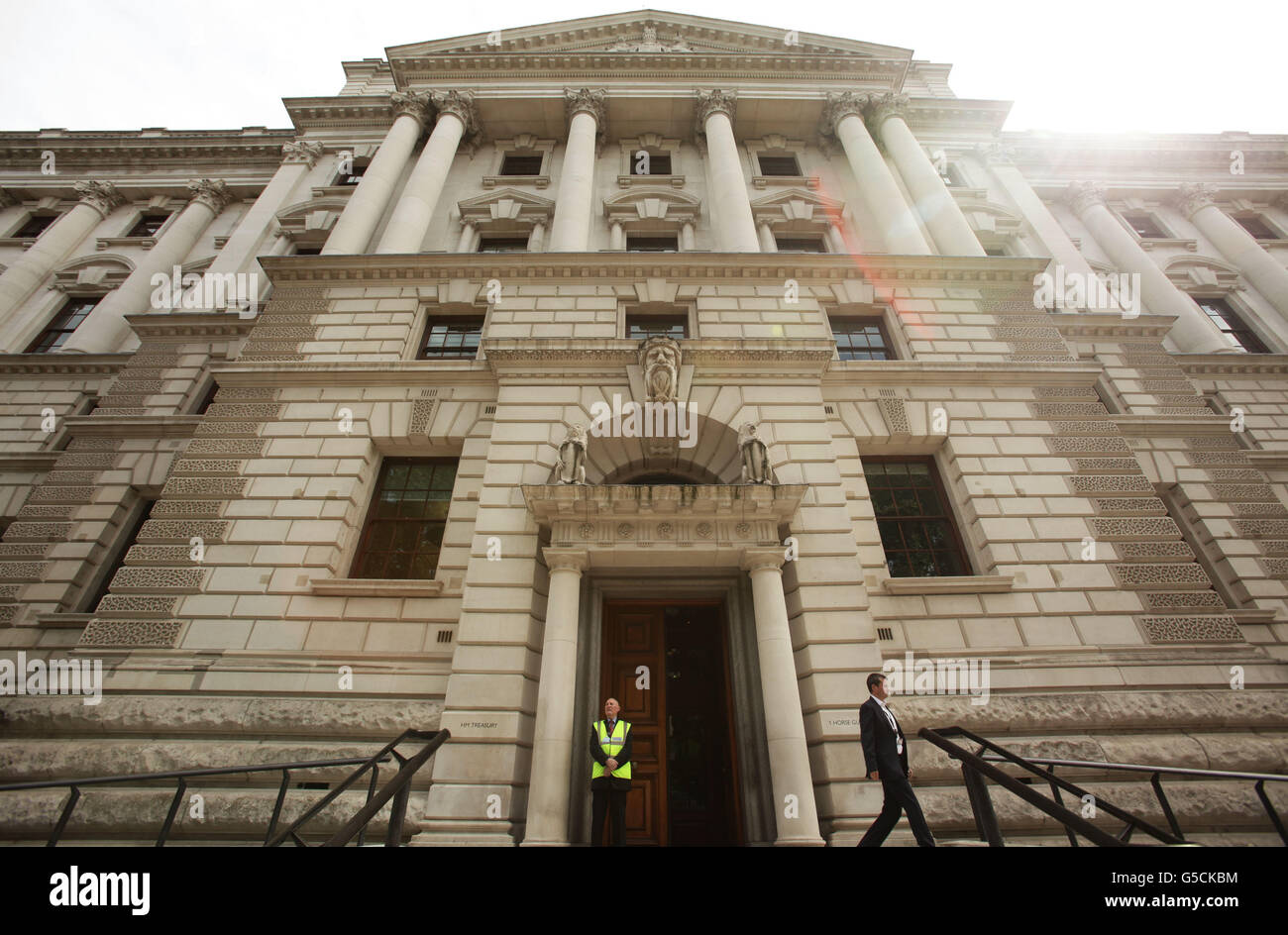 The Treasury building on Horseguards Road in central London, as ...