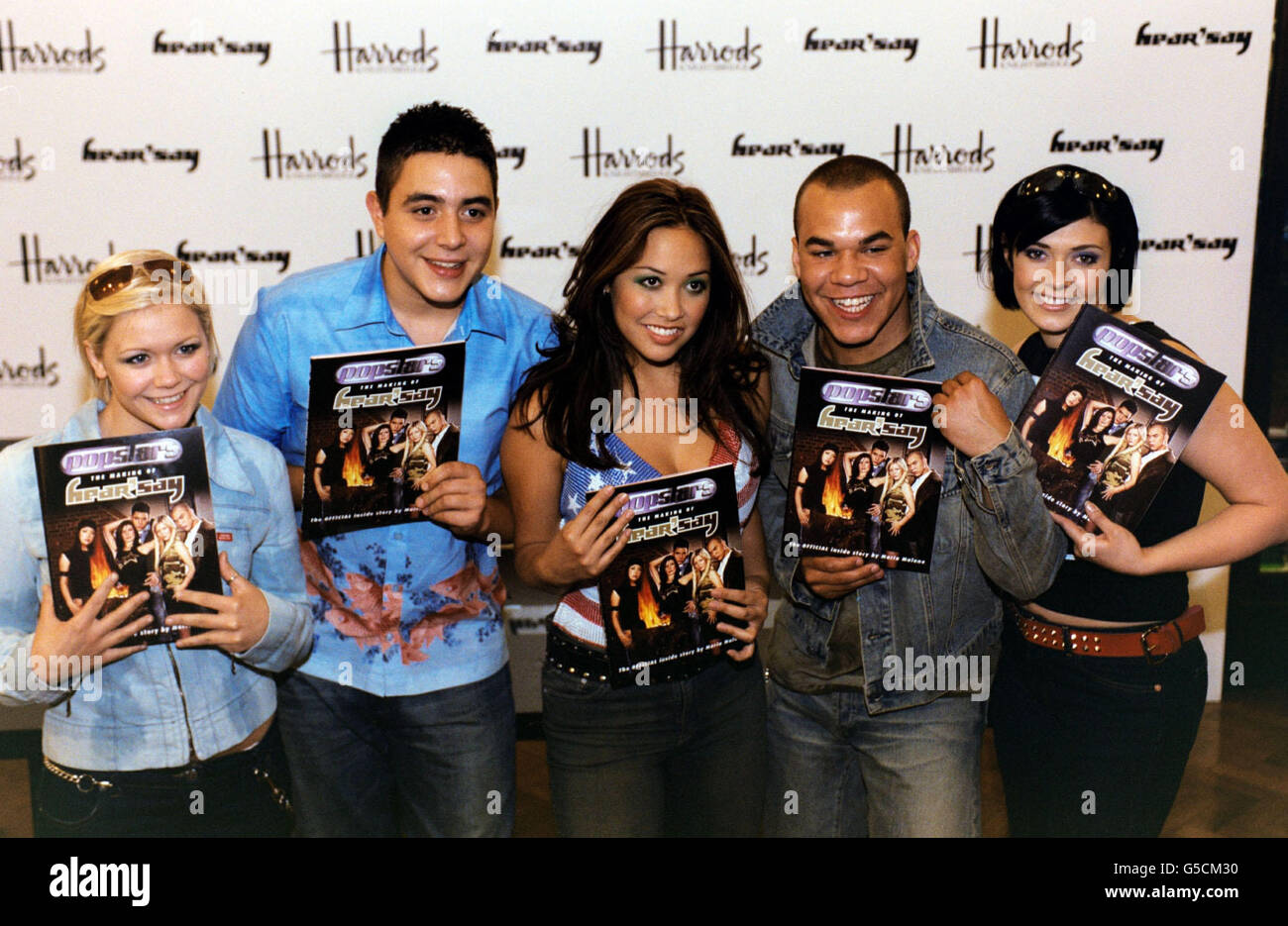 Myleene klass and danny foster from the pop group hearsay hi-res stock ...