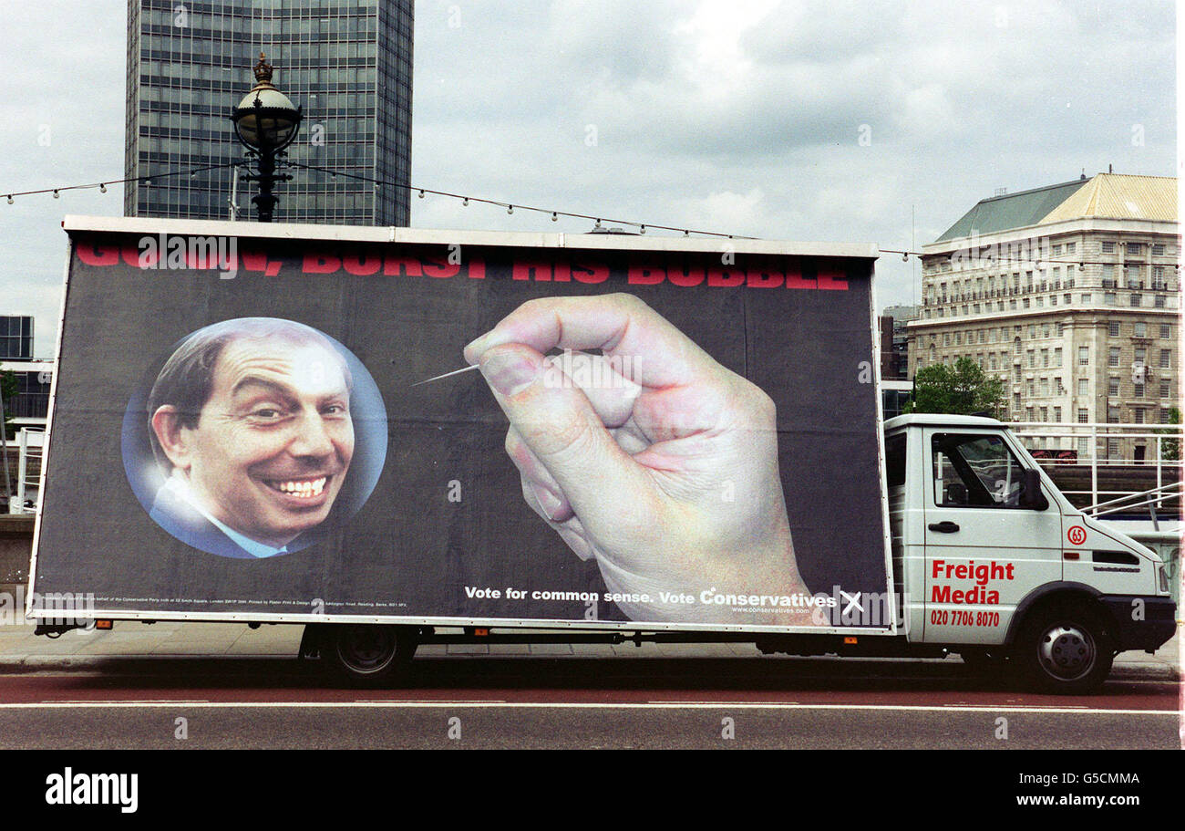 Tory poster tony blair hi-res stock photography and images - Alamy