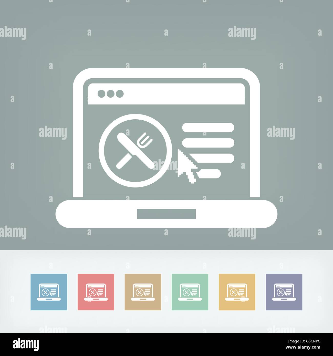 Illustration of food computer icon Stock Vector Image & Art - Alamy