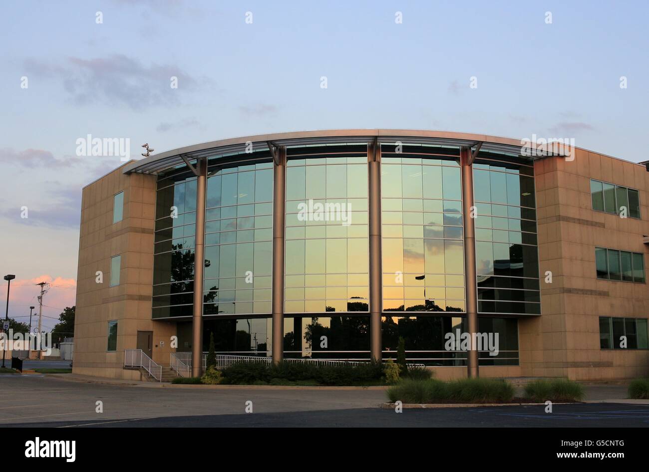 Office building after sunset Stock Photo - Alamy
