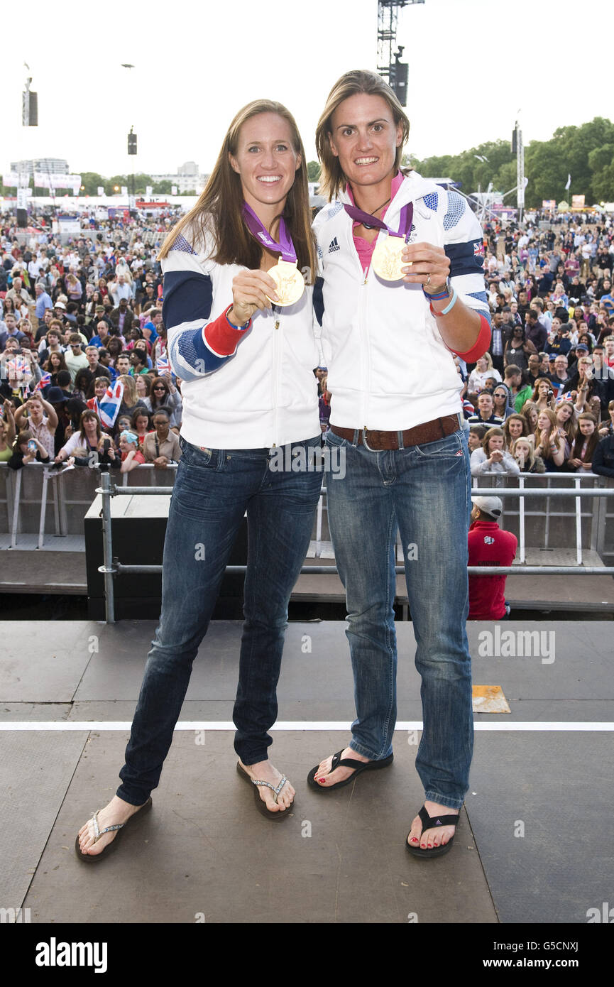 London Olympic Games - Day 6. Great Britain's Helen Glover (left) and ...