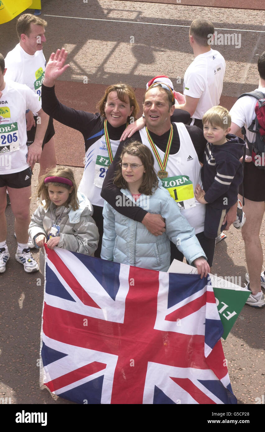 Olympic champion Sir Steven Redgrave with his wife Ann, son Zac ...