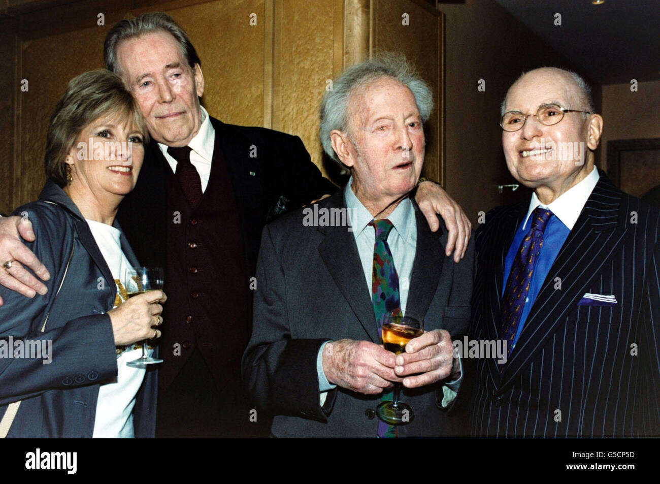 Cast and crew (L-R) actress Jane Merrow, actor Peter O'Toole ...