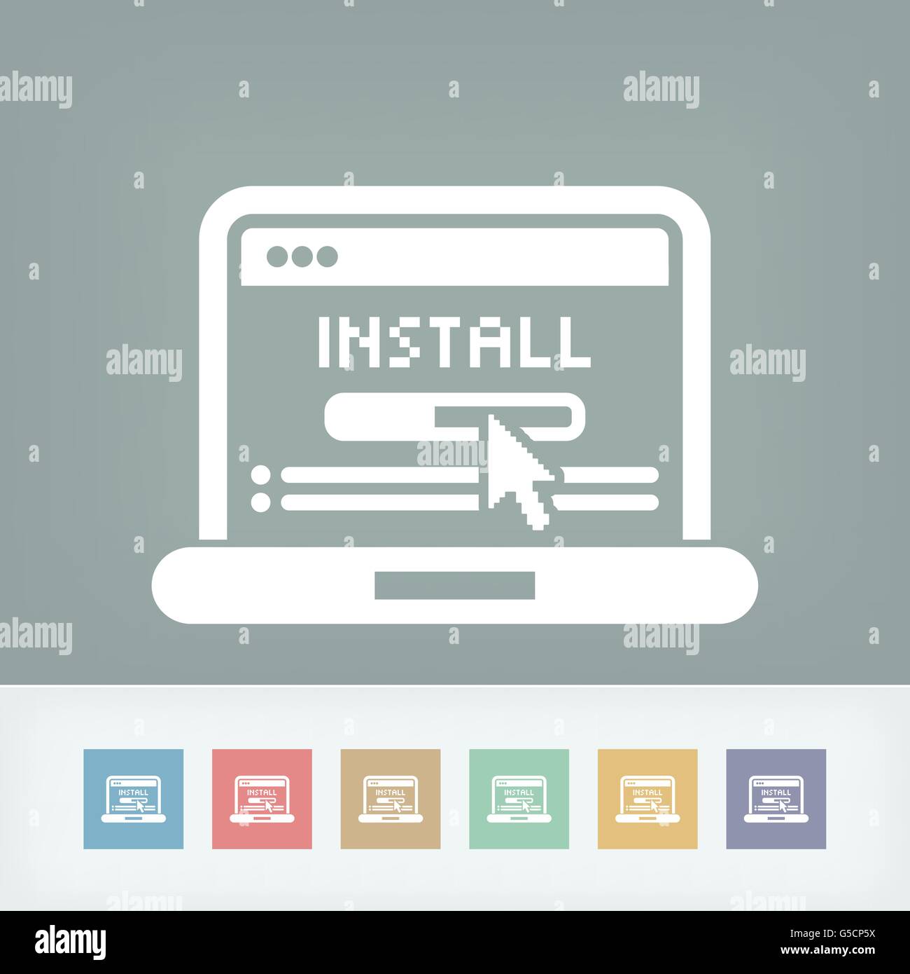 Pc installation Stock Vector Images - Alamy