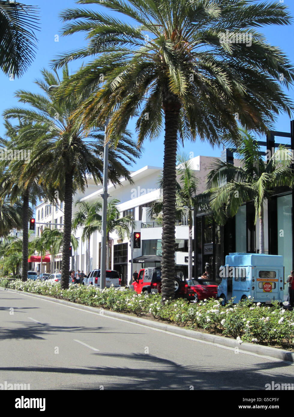 A general view of Rodeo Drive in Los Angeles, USA Stock Photo - Alamy