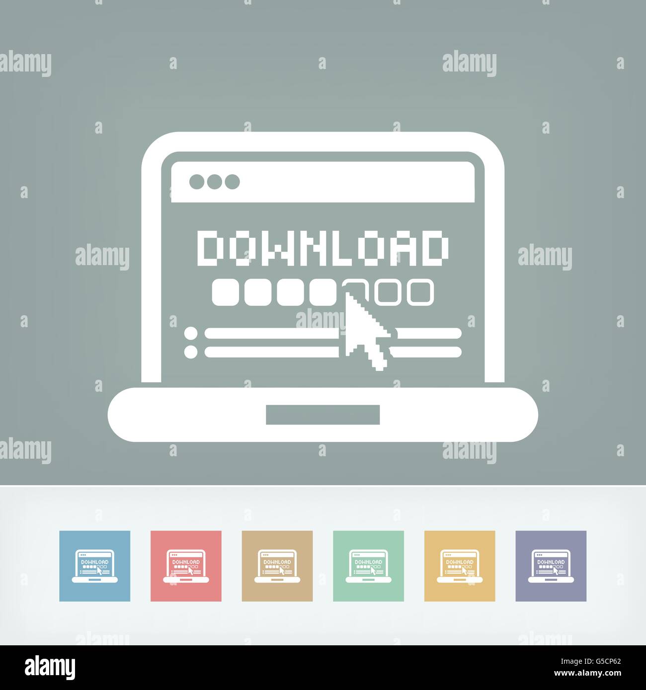 Download progress pc icon Stock Vector Images - Alamy
