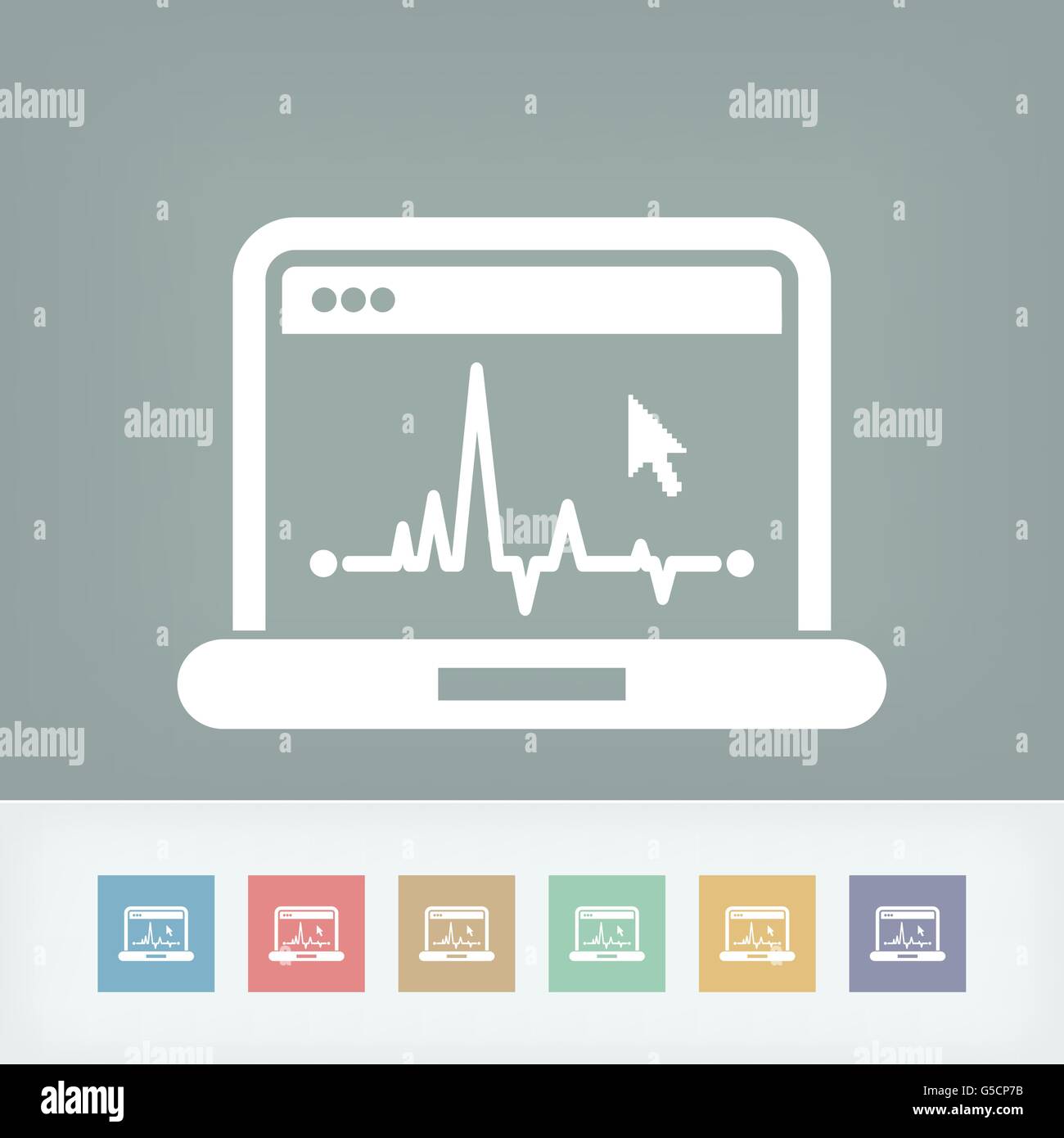 EKG on computer screen Stock Vector Image & Art - Alamy