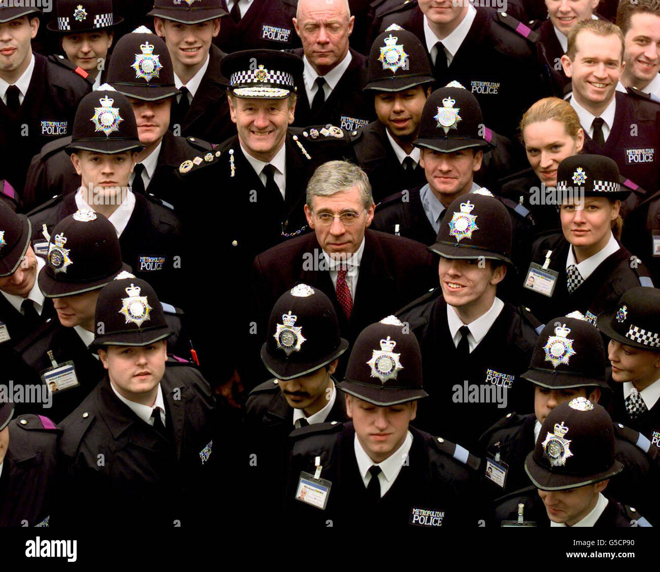 Straw police recruits Stock Photo - Alamy