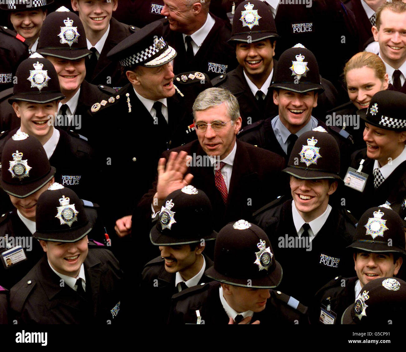 Straw police recruits Stock Photo - Alamy