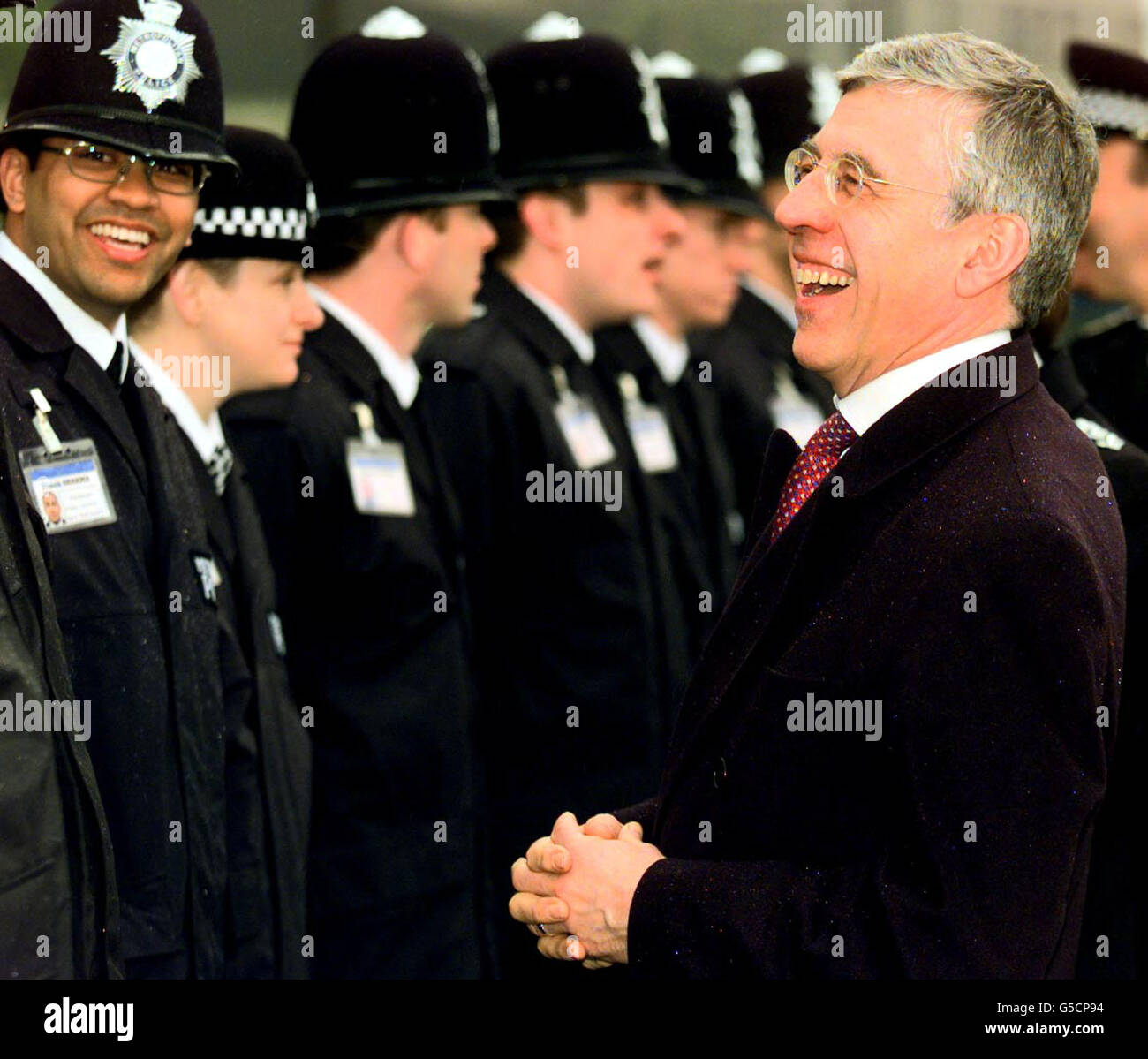 Straw police recruits Stock Photo - Alamy