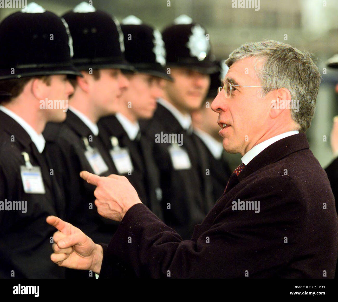 Straw police recruits Stock Photo - Alamy