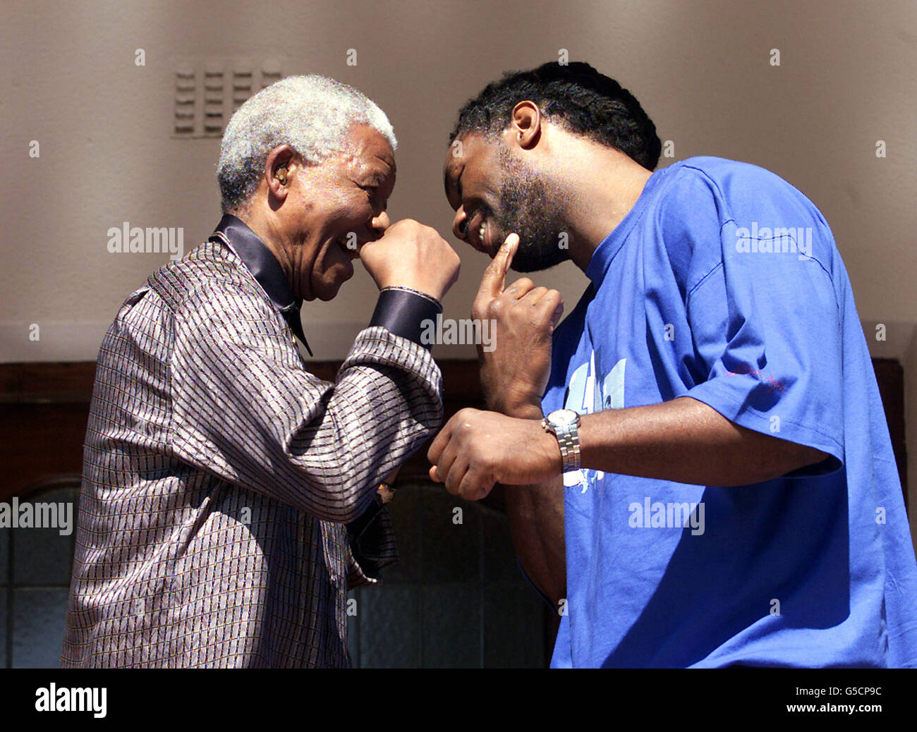Lennox lewis and nelson mandela hi-res stock photography and images - Alamy