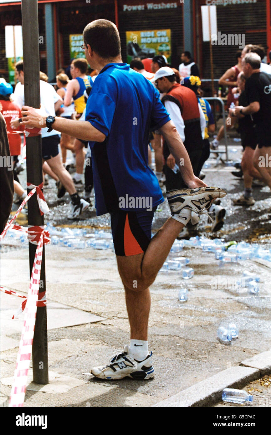London Marathon break Stock Photo - Alamy