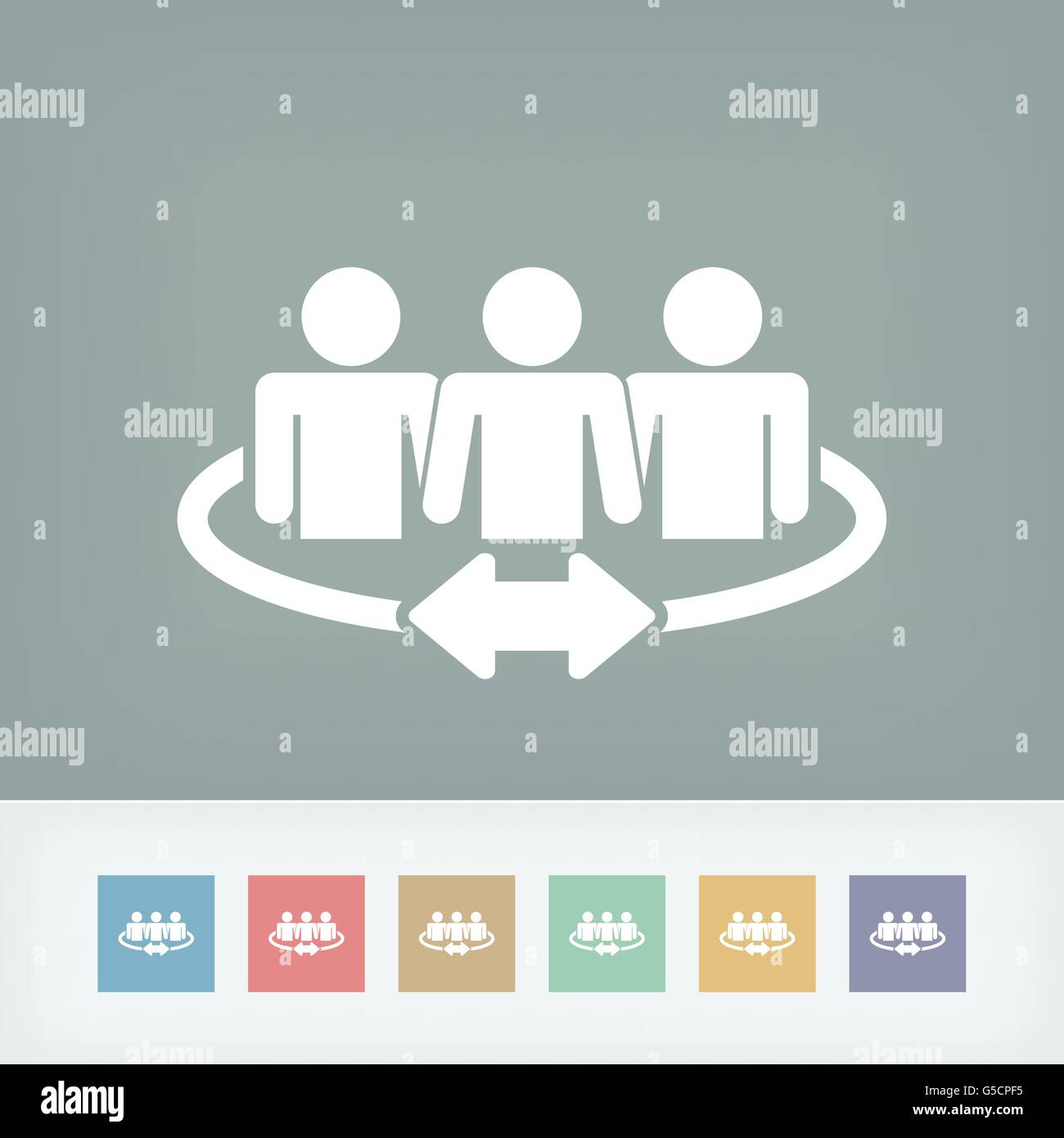 Very connected to his human family Stock Vector Images - Alamy