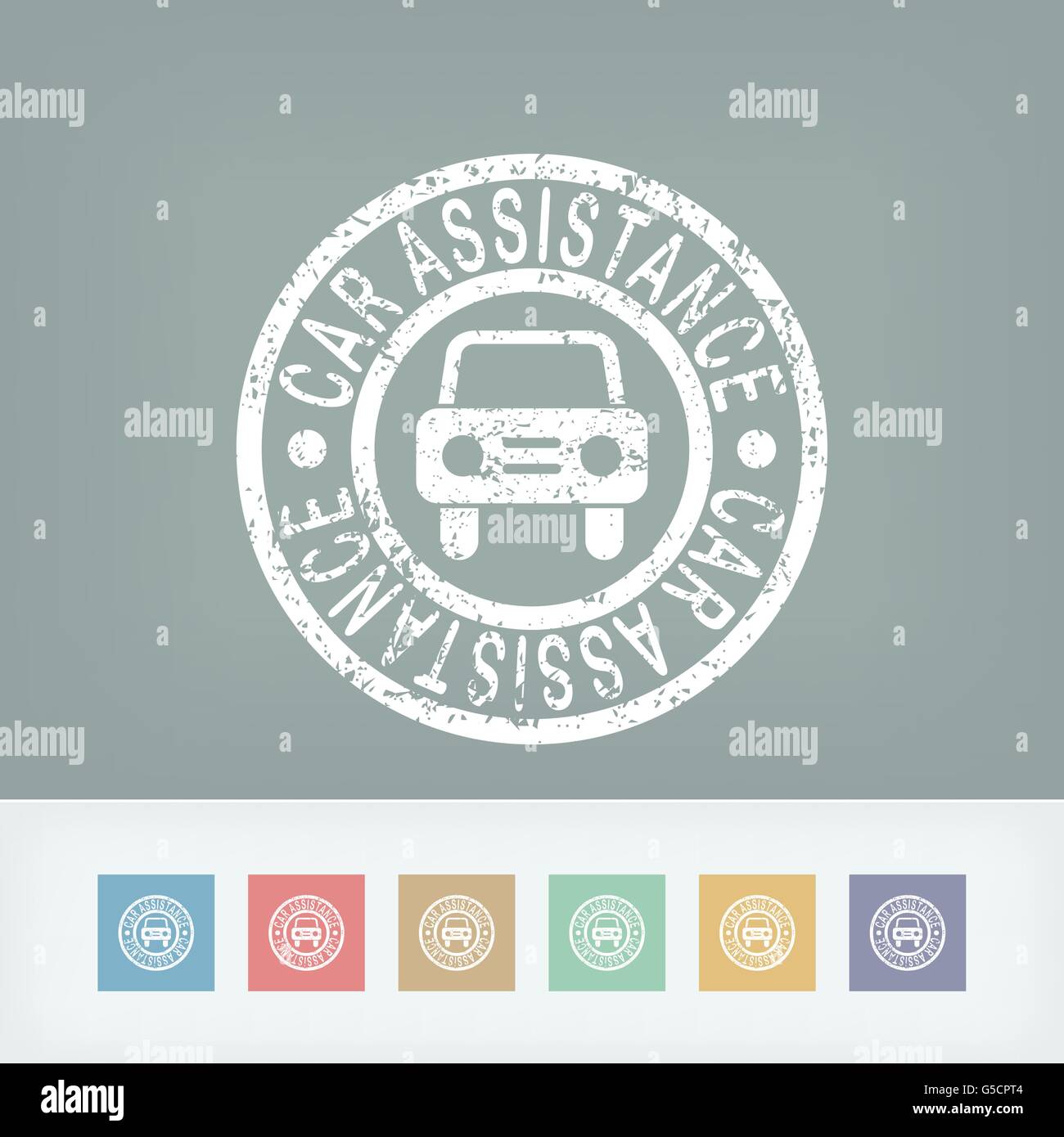 Car assistance print Stock Vector Image & Art - Alamy