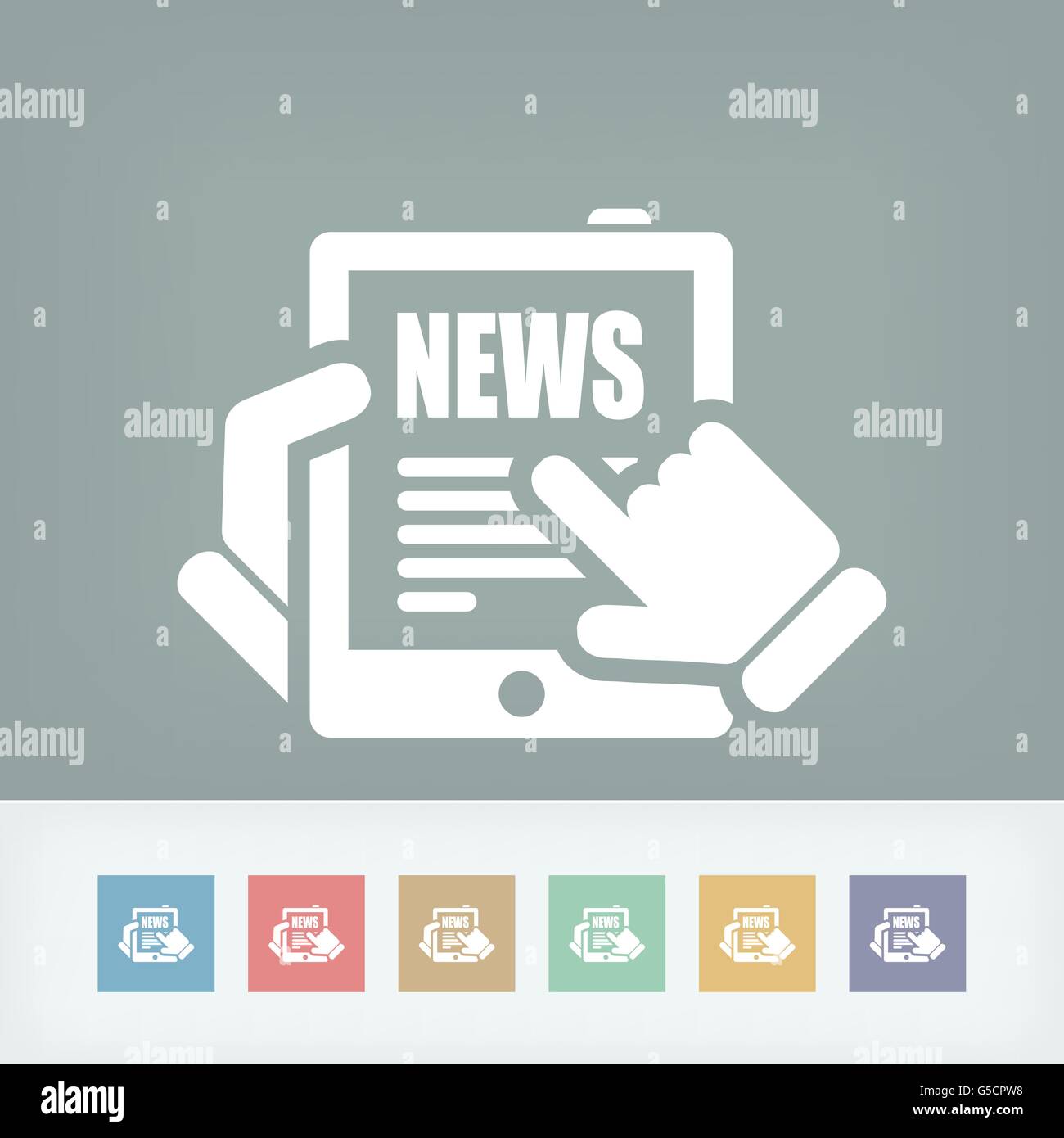 Illustration of web journal news icon Stock Vector Image & Art - Alamy