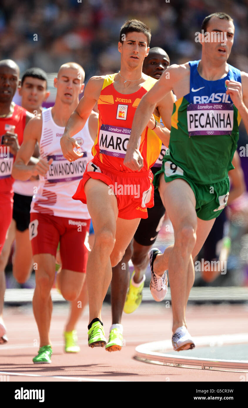 Spain's Luis Alberto Marco in action during the Men's 800m heats at The ...