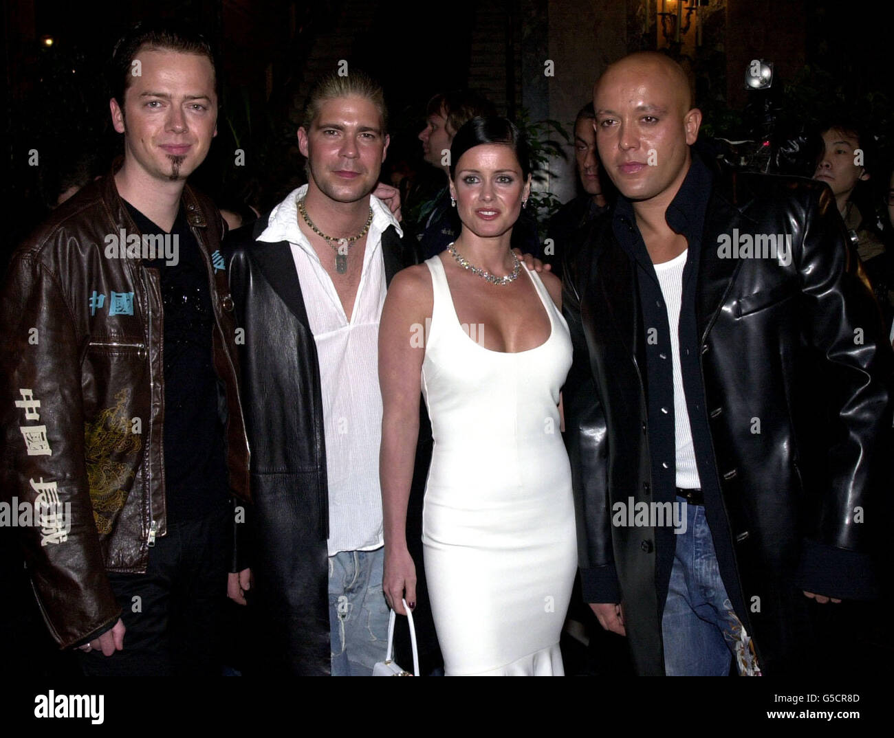 Danish pop group Aqua, fronted by Norwegian singer Lene Nystroem (2nd ...