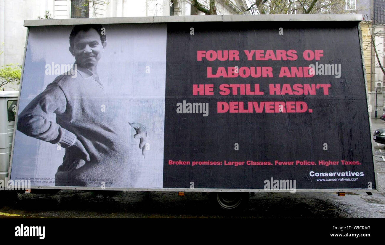 Tories Election Poster Stock Photo - Alamy