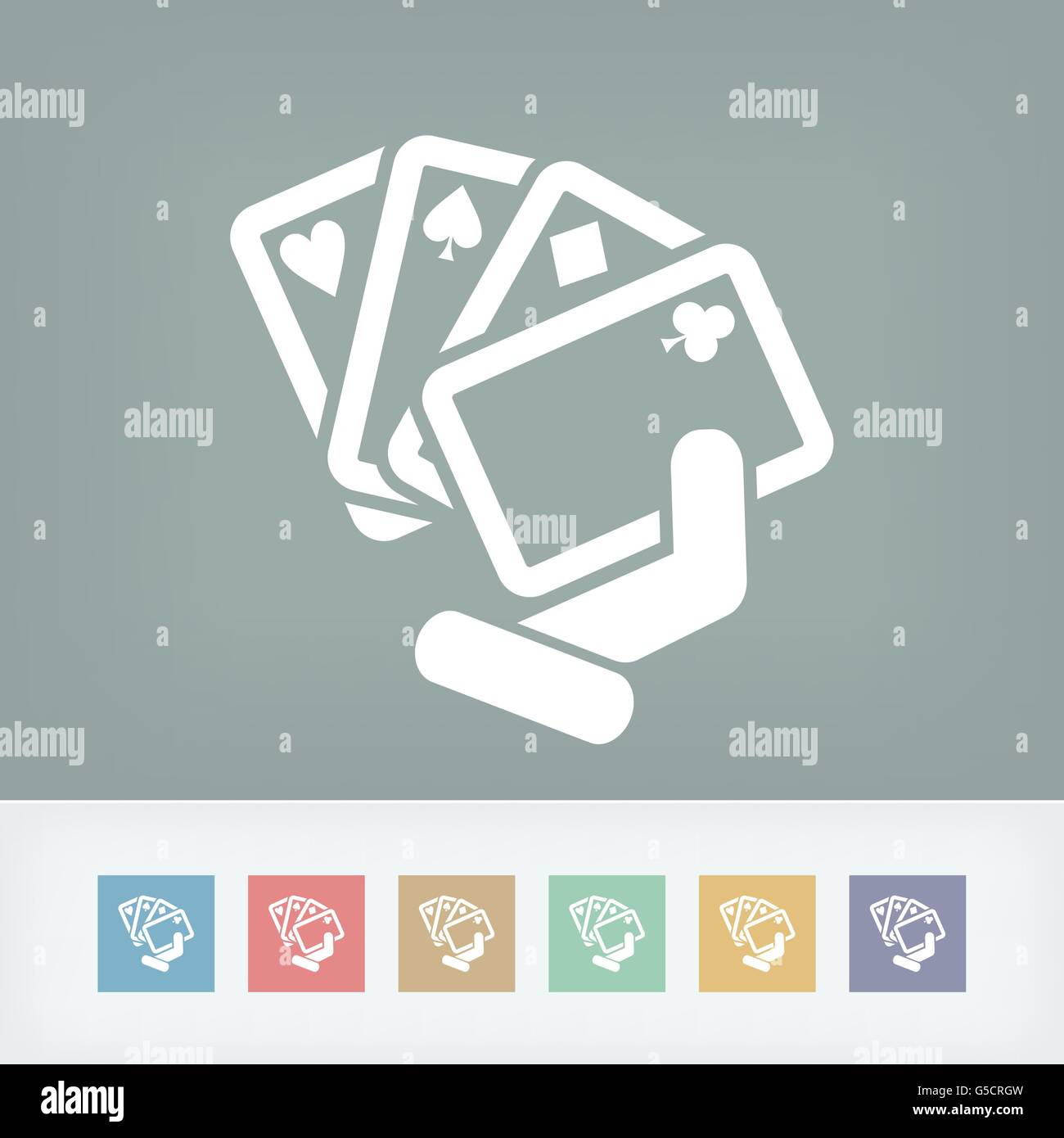 Poker game icon concept Stock Vector Image & Art - Alamy