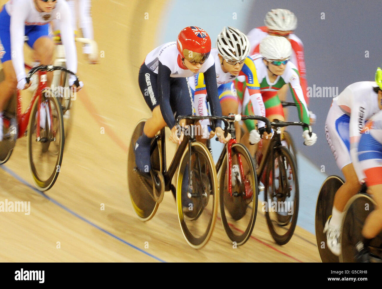 Great Britain's Laura Trott during the Omnium Points Race in the ...