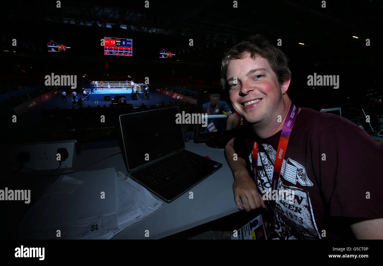 Press Asscociation's Mark Staniforth at the ExCel Arena, on the tenth ...