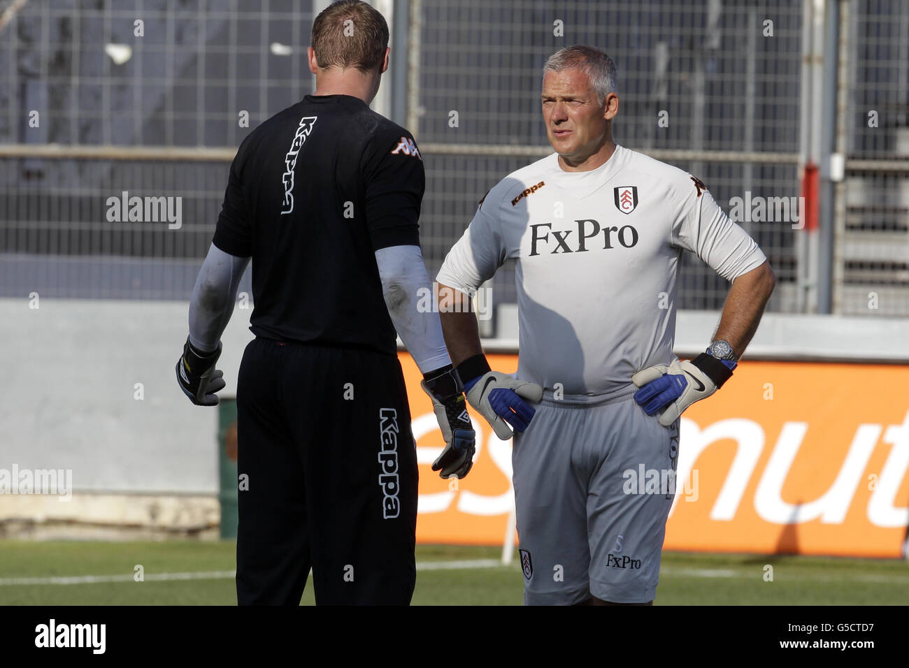 Soccer pre friendly ogc nice fulham stade municipal du ray hi-res stock ...