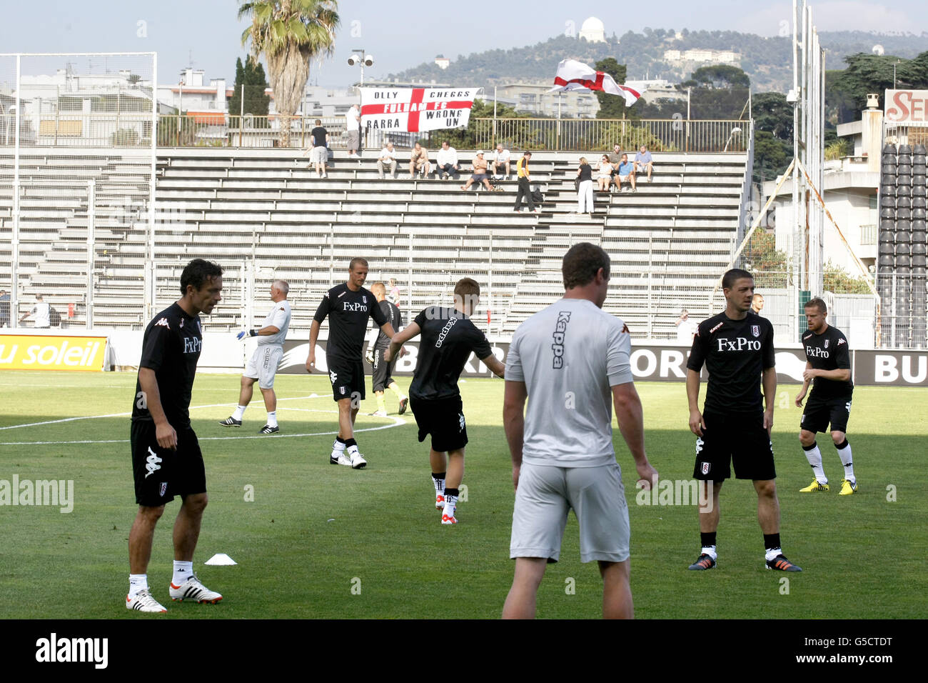 Soccer pre friendly ogc nice fulham stade municipal du ray hi-res stock ...
