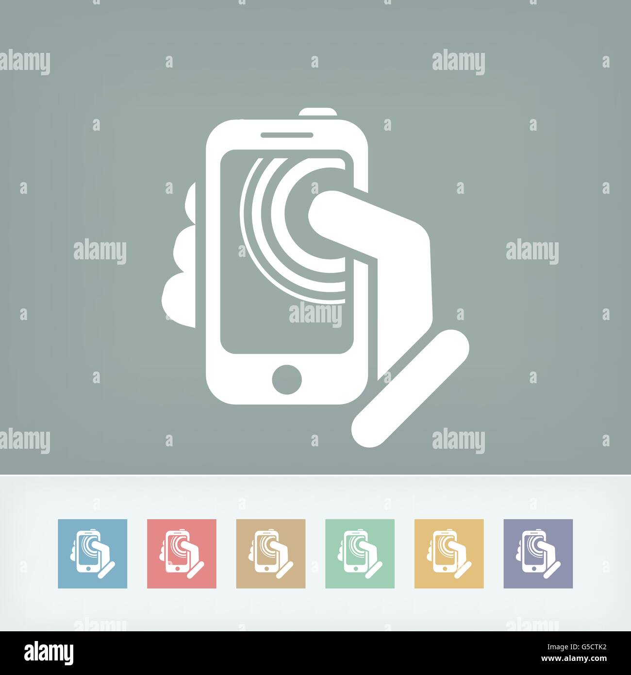 Smartphone touchscreen icon concept Stock Vector Image & Art - Alamy