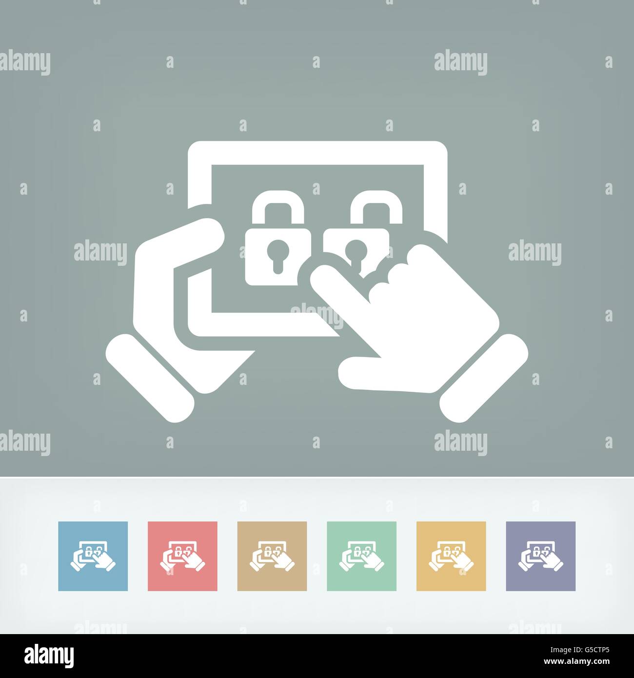 Security touchscreen system Stock Vector Image & Art - Alamy