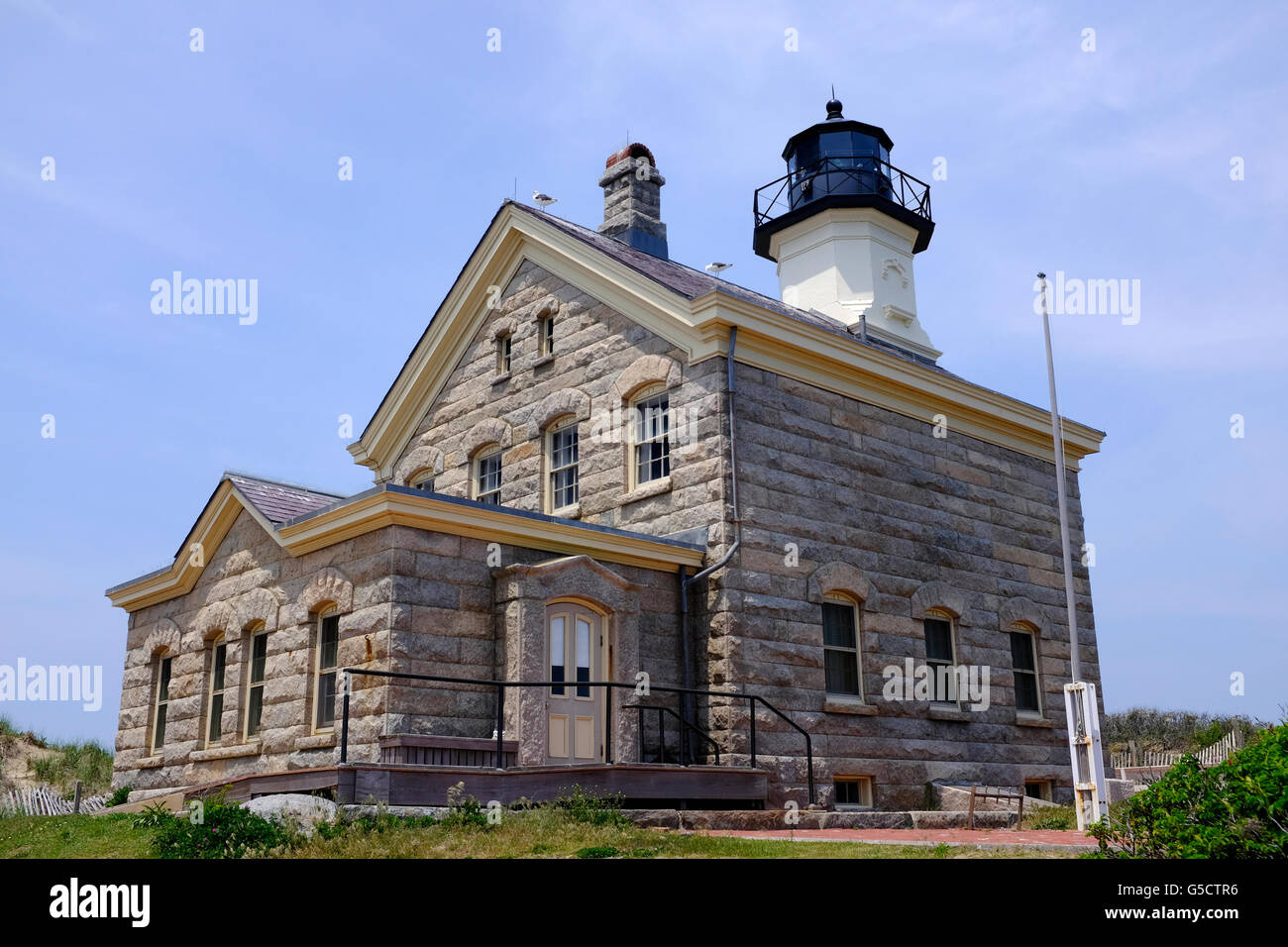 North Light Lighthouse, Block Island, Rhode Island Stock Photo - Alamy