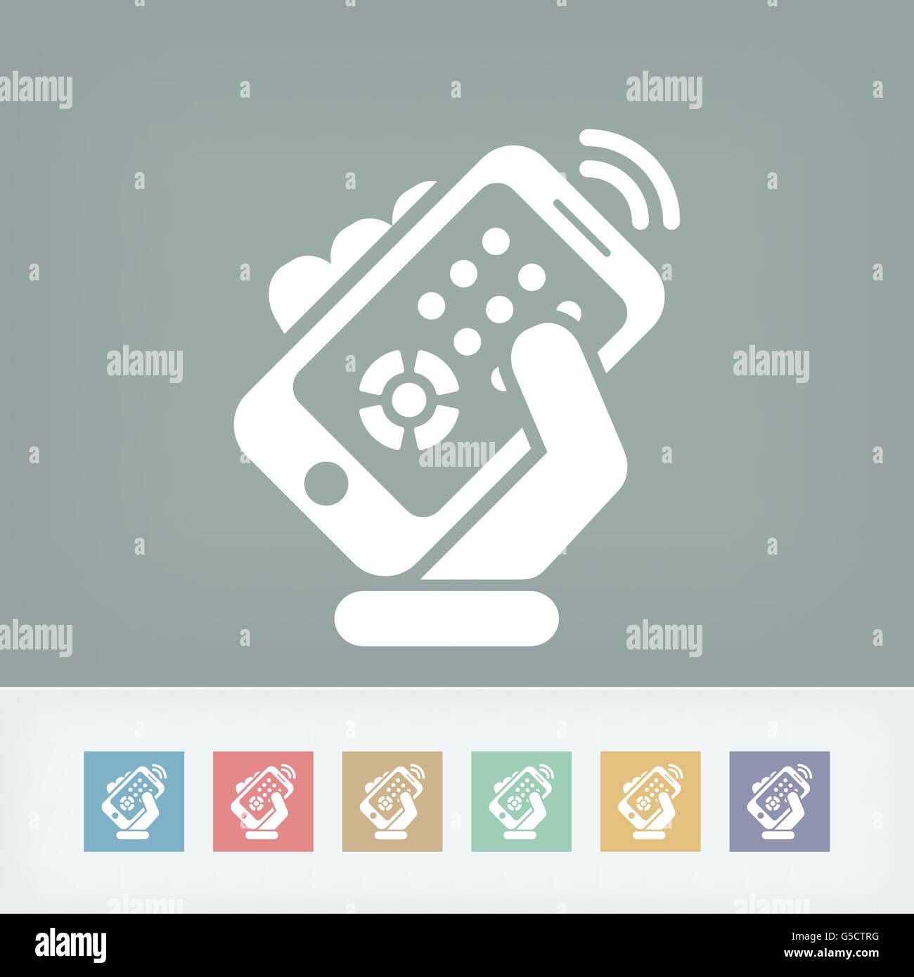 Wi fi symbol on smartphone Stock Vector Images - Alamy