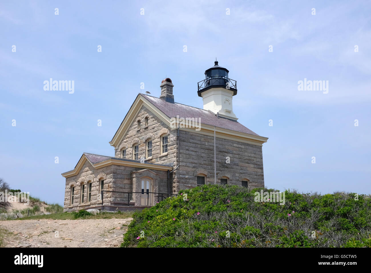 North Light Lighthouse, Block Island, Rhode Island Stock Photo - Alamy