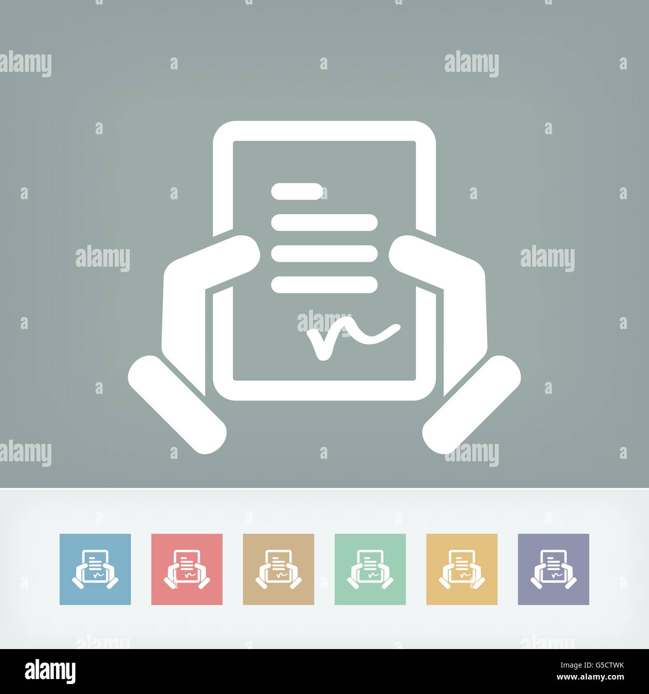 Document signature icon Stock Vector Image & Art - Alamy