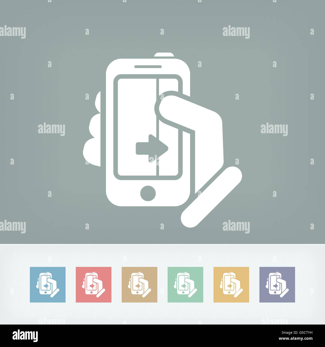 Touchscreen sliding icon Stock Vector Image & Art - Alamy