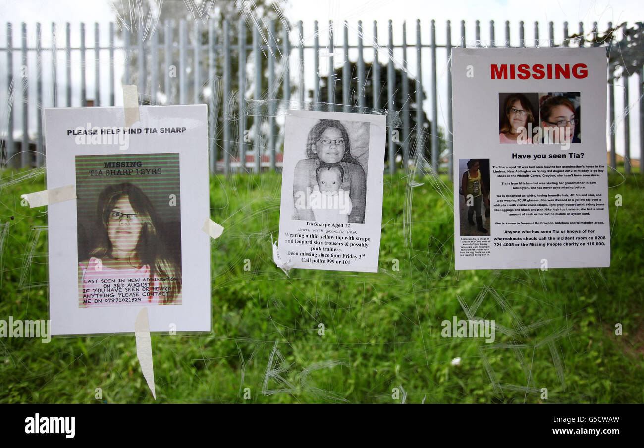 Messages are left at a bus stop near the home of Christine Sharp ...