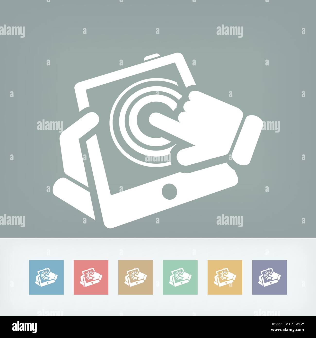 Touchscreen action icon Stock Vector Image & Art - Alamy