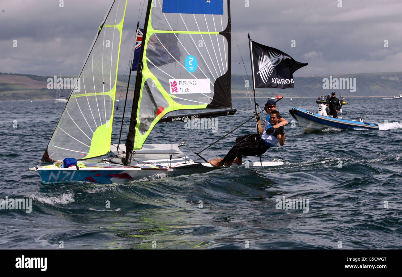 New Zealand's Peter Burling and Blair Tuke after winning the Olympic ...