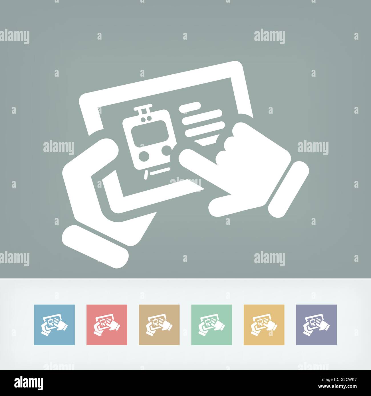 Train web booking Stock Vector Image & Art - Alamy