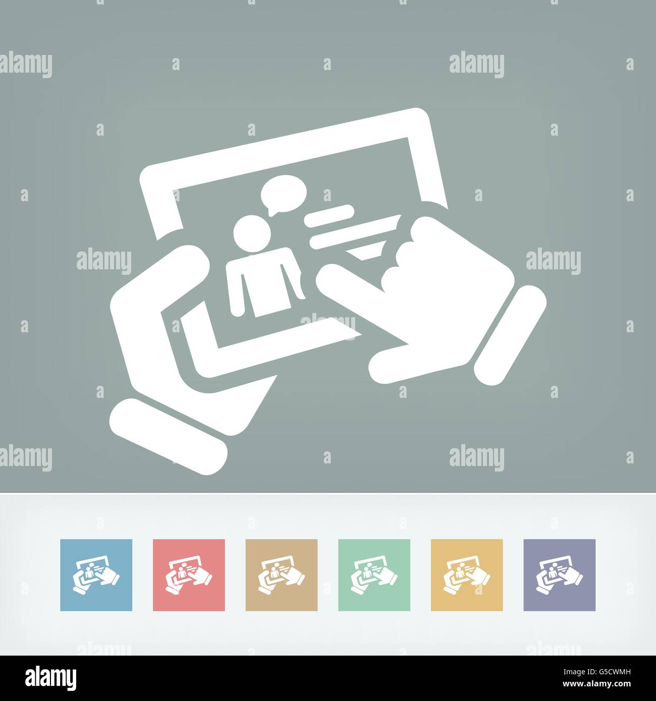 Chat touchscreen icon Stock Vector Image & Art - Alamy
