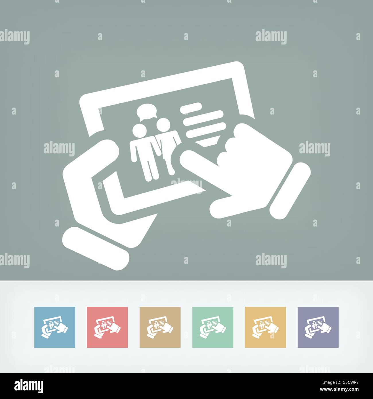Chat touchscreen icon Stock Vector Image & Art - Alamy