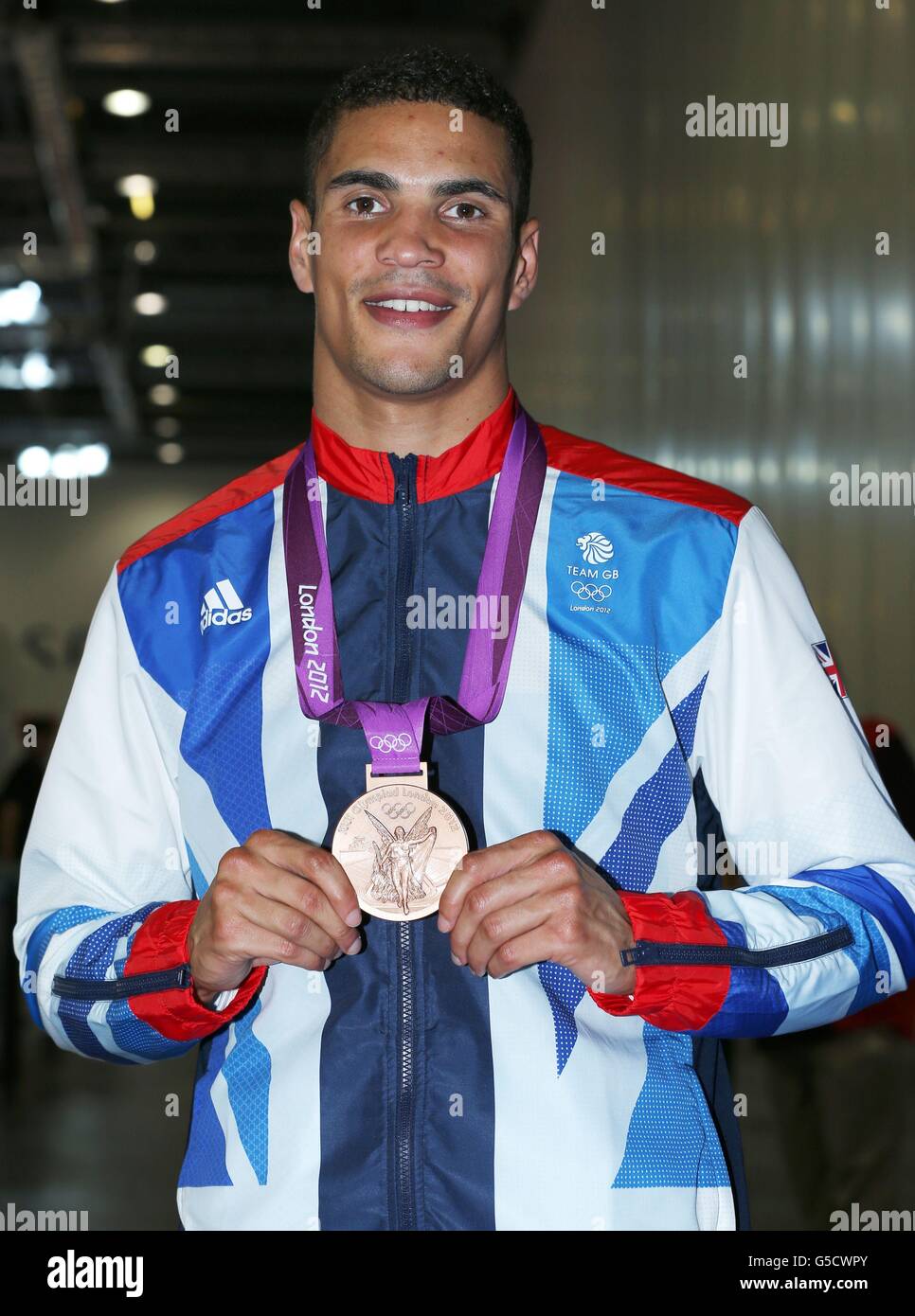Great Britain's Anthony Ogogo with his Men's Middle (75kg) bronze medal ...