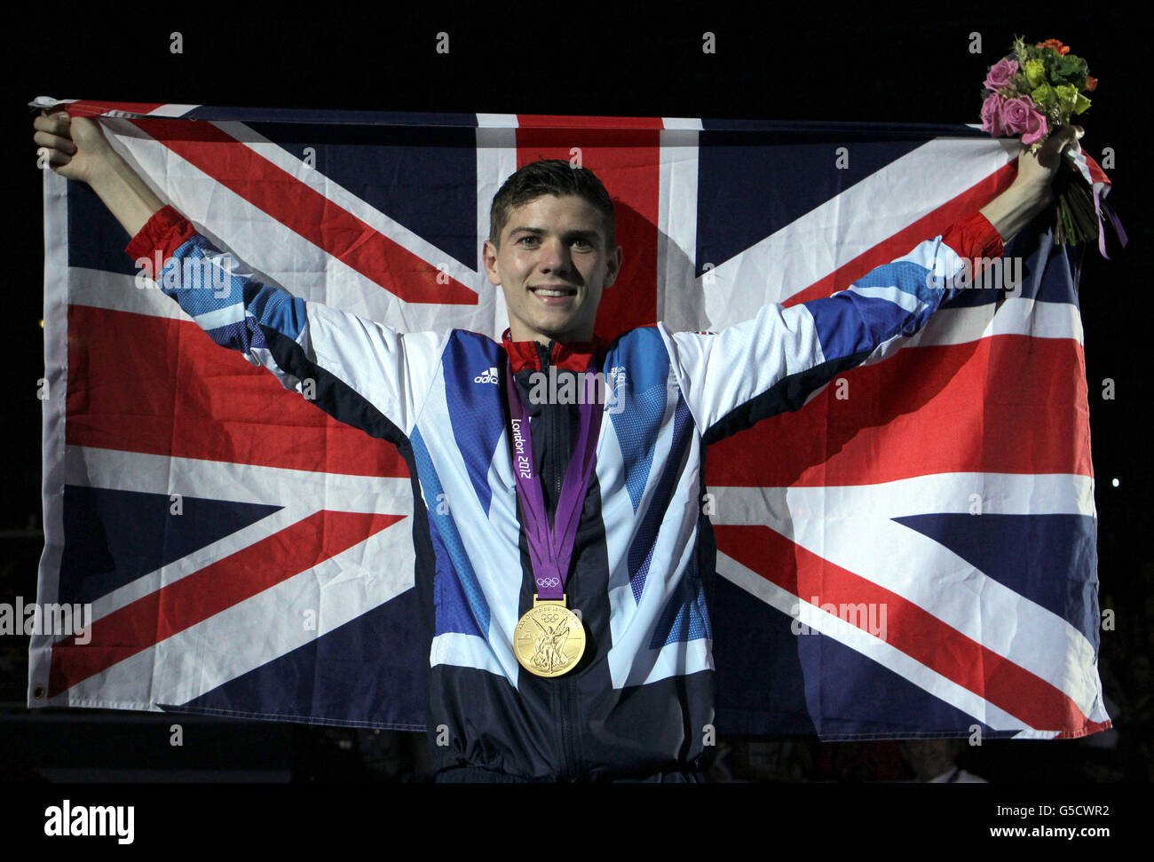 Great Britain's Luke Campbell with his Men's Boxing Bantam 56kg gold ...
