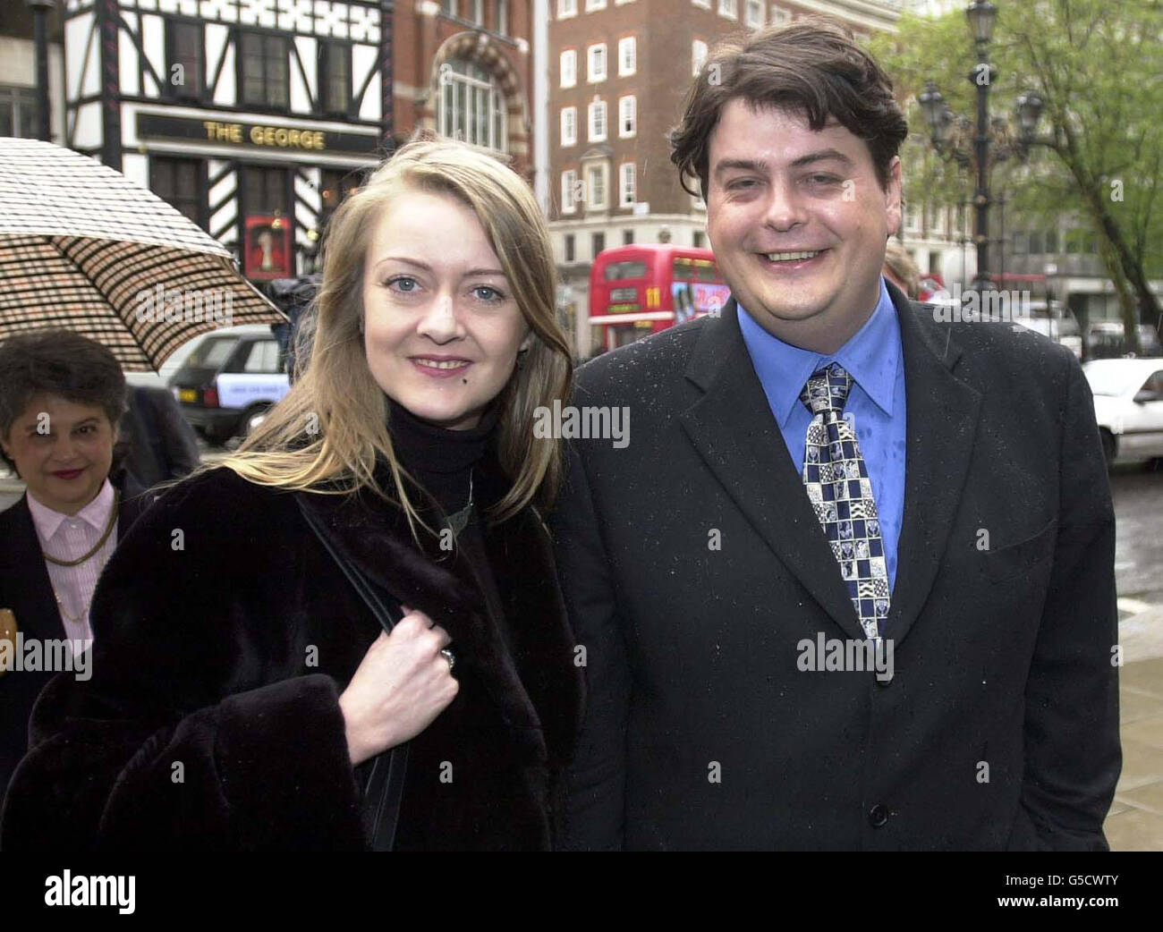 Former MI5 agent David Shayler and partner Annie Machon reads a ...