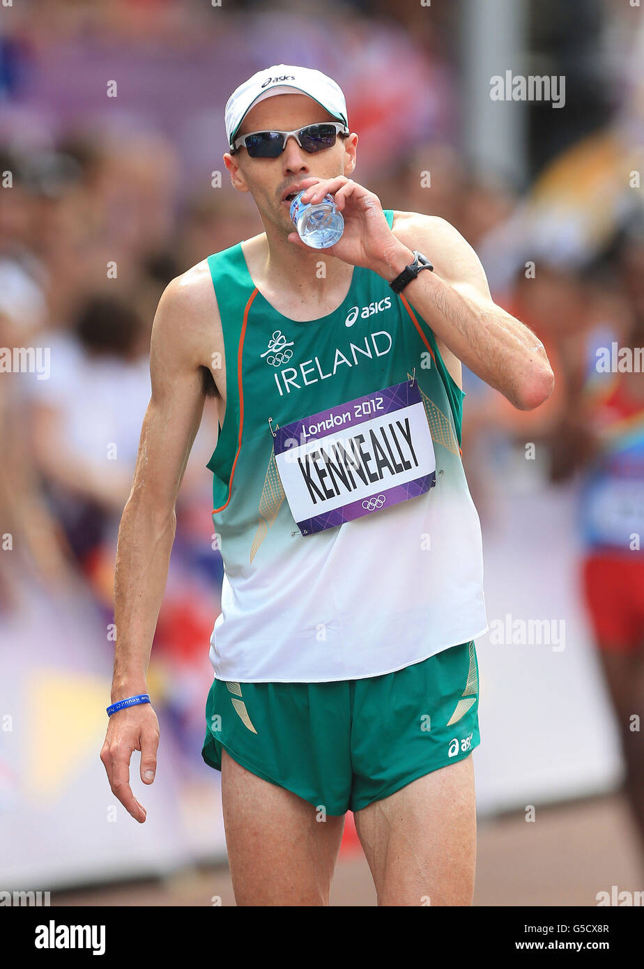 London Olympic Games - Day 16. Ireland's Mark Kenneally after completing the men's marathon in ...