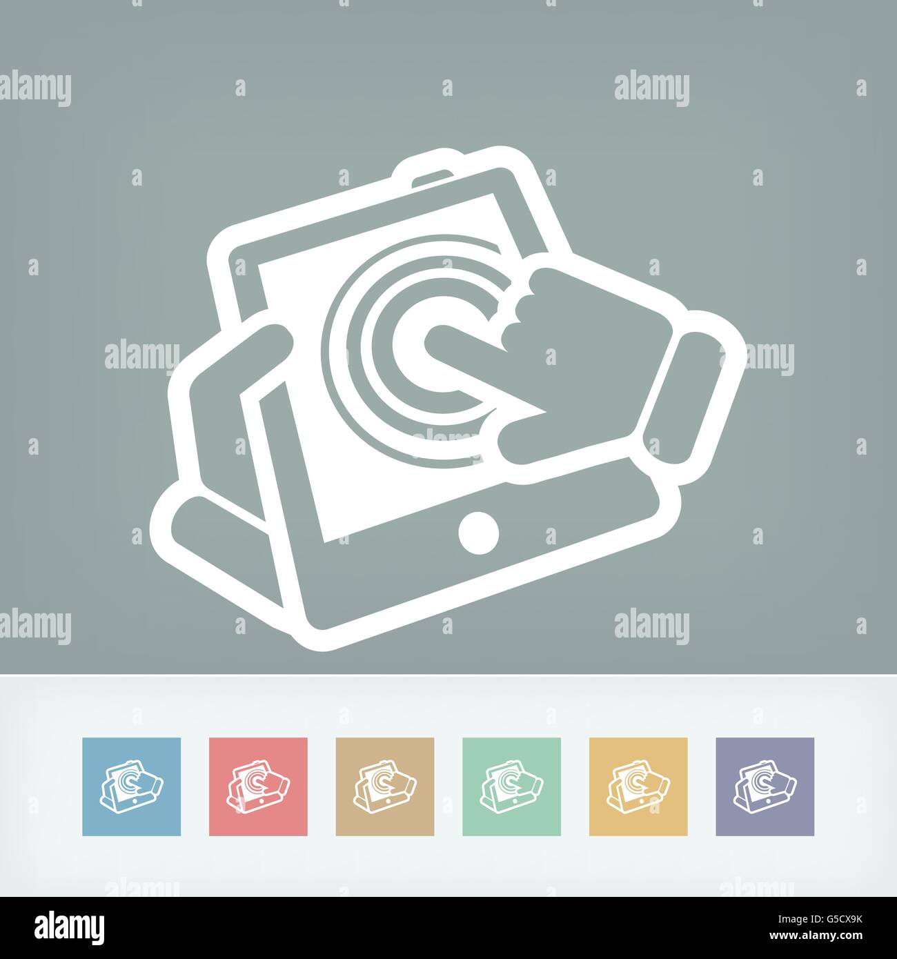 Touchscreen action icon Stock Vector Image & Art - Alamy