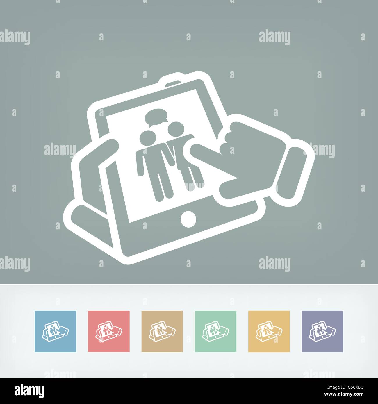 Chat touchscreen icon Stock Vector Image & Art - Alamy